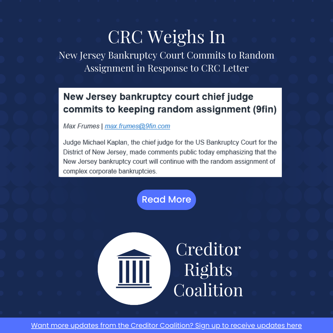 New Jersey Court Responds to CRC Letter - Creditor Rights Coalition